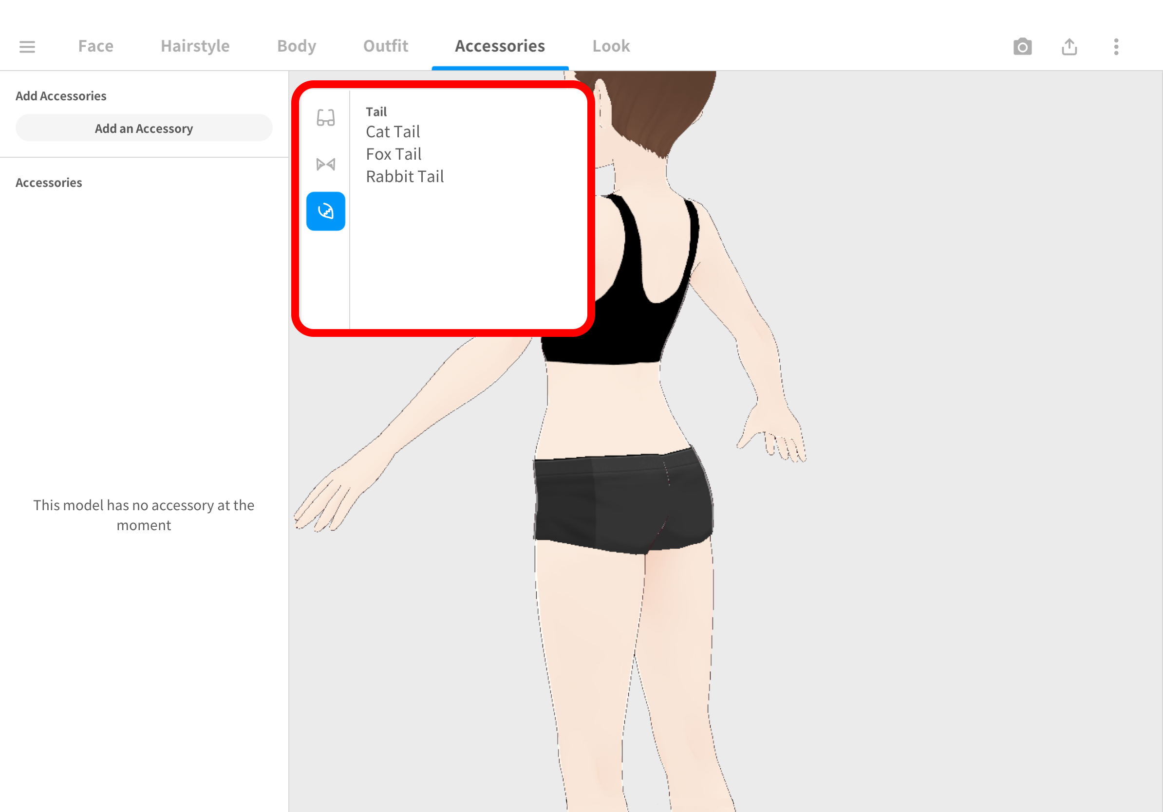 [v1.27.0] Added new accessories Cat Tail, Fox Tail, Rabbit Tail. etc ...