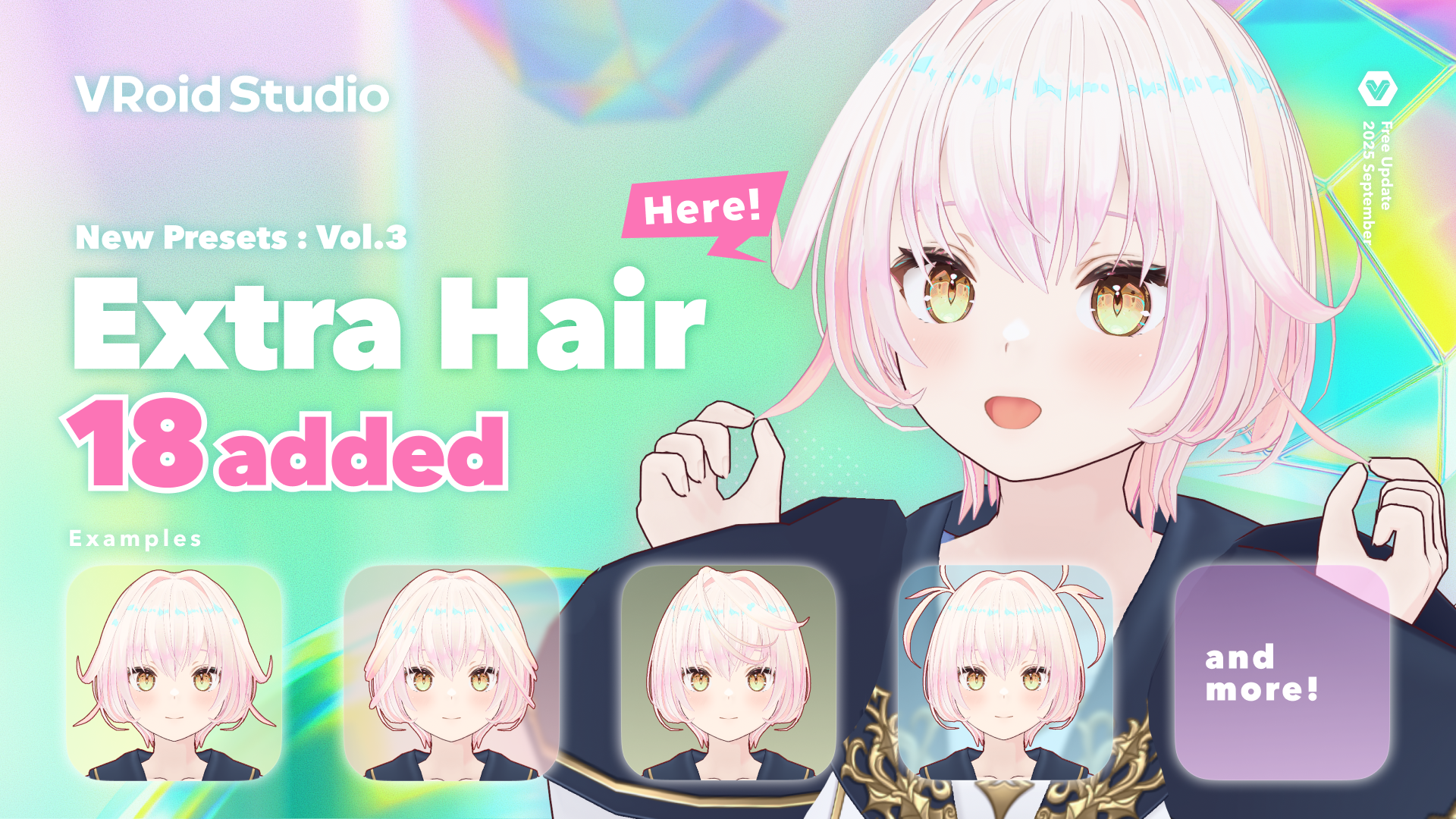 [v2.4.0] Added new hat accessories (Sep. 25th, 2025) – VRoid FAQ
